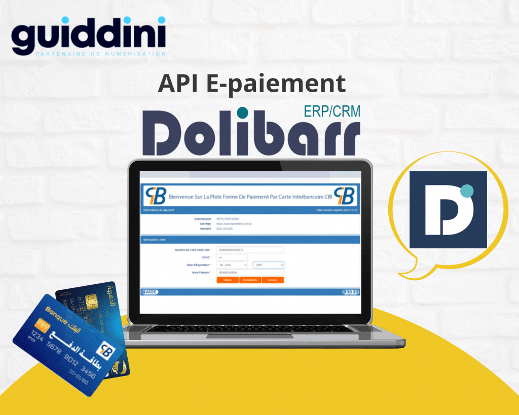 API E-paiement CIB & Edahabia pour Dolibarr Algérie